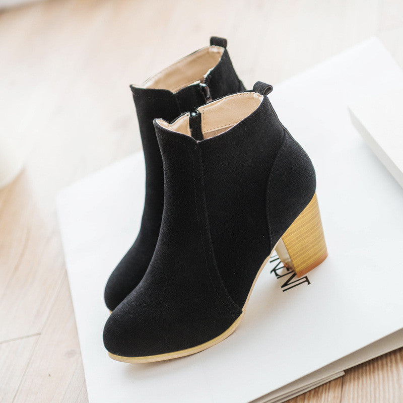 Matte-leather Ankle Boot – FIREVOGUE
