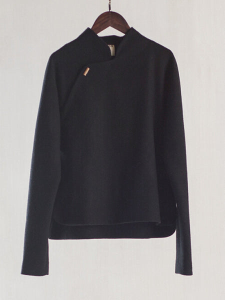 Side Button Special Design Woolen Coat – FIREVOGUE