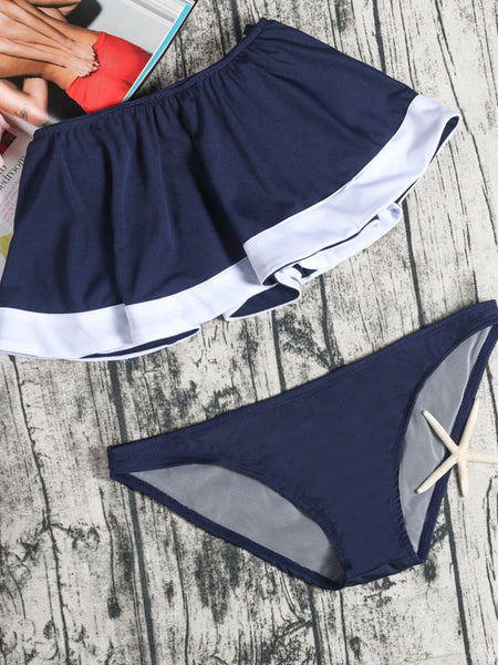 Women Off Shoulder Ruffle Swimsuit – FIREVOGUE